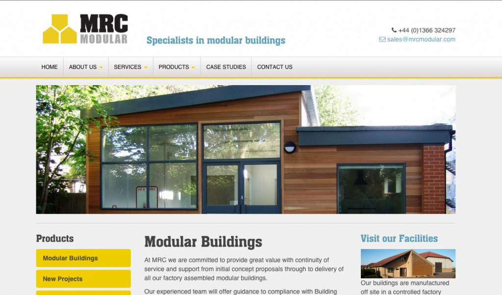 New Website for MRC Modular - Lingo Design Ltd